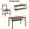 17 Stories Emond Rectangular Modern/Farmhouse/Rustic/Industrial Dining Set & Reviews | Wayfair